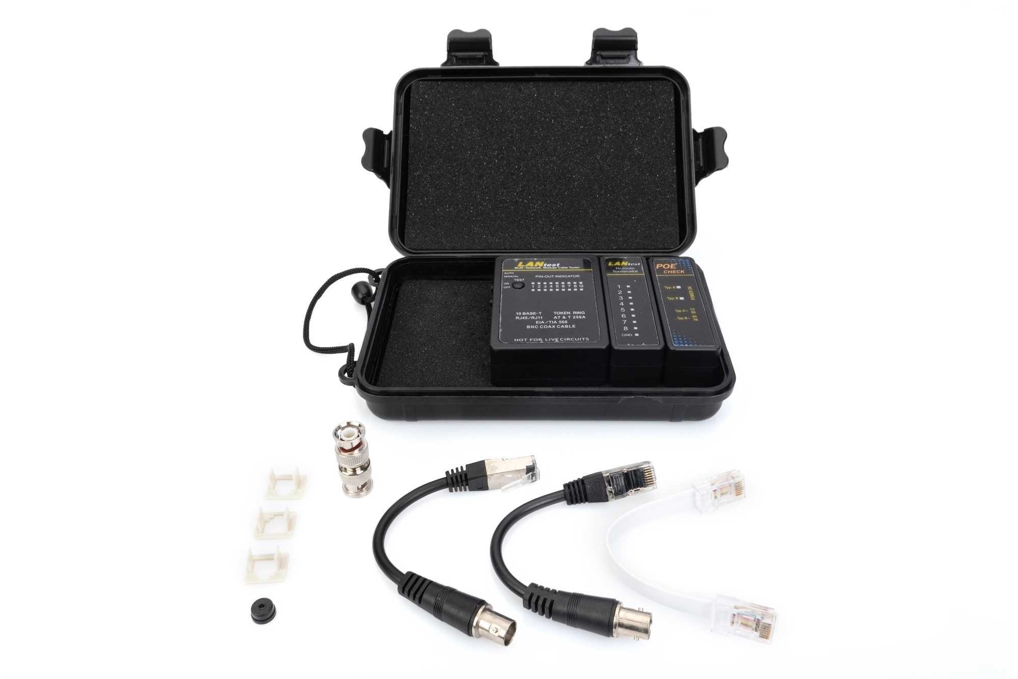 Testeur pour Câble réseau et communication, RJ45 et BNC - DIGITUS