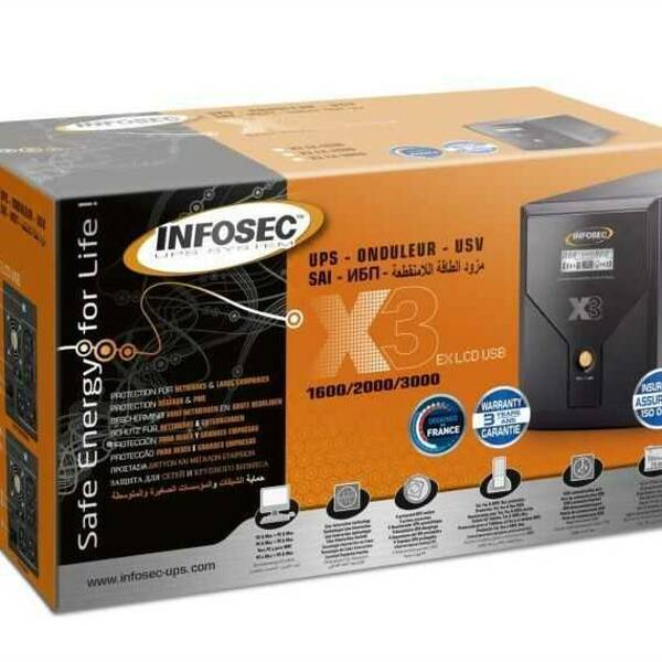 X3 EX 2000 LCD USB FR/SCHUKO – INFOSEC