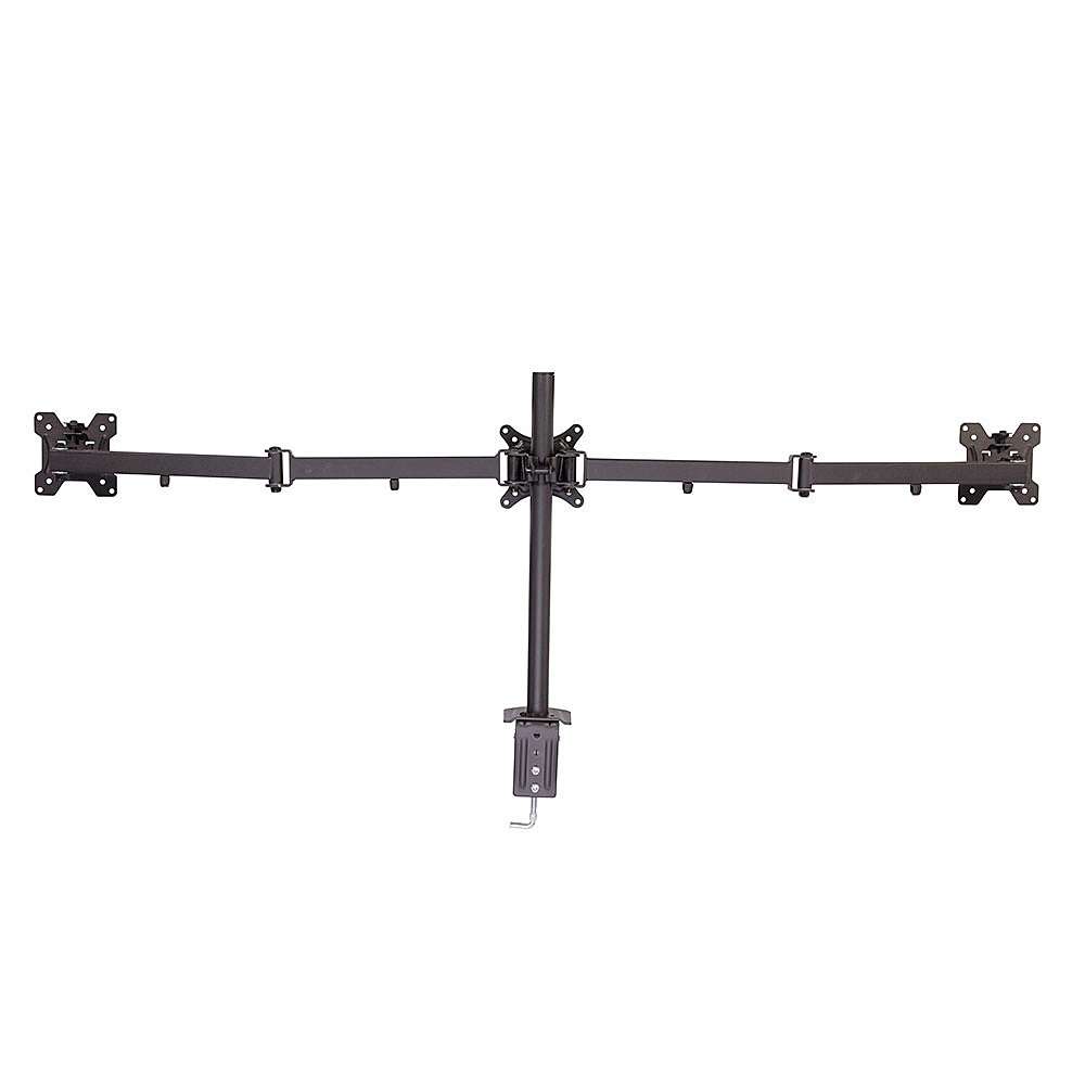 Support Triple Ecran avec Mât et Fixation à Pince - LINDY