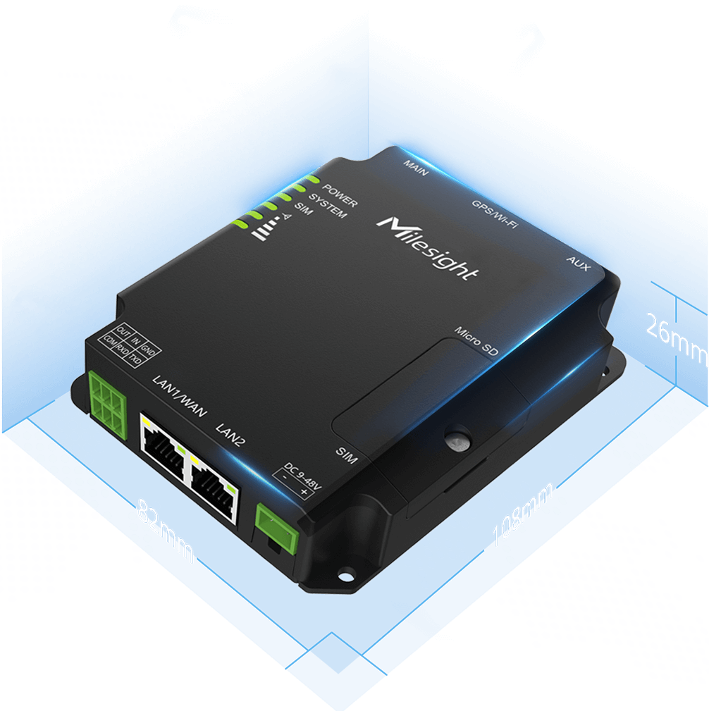 ROUTEUR INDUSTRIEL 4G LTE – MILESIGHT