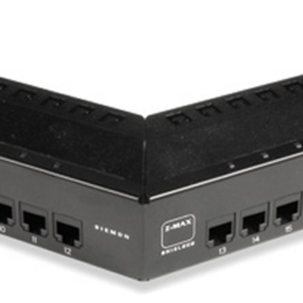 Panneau de brassage UTP Z-MAX 24 ports, 1U, noir, vide