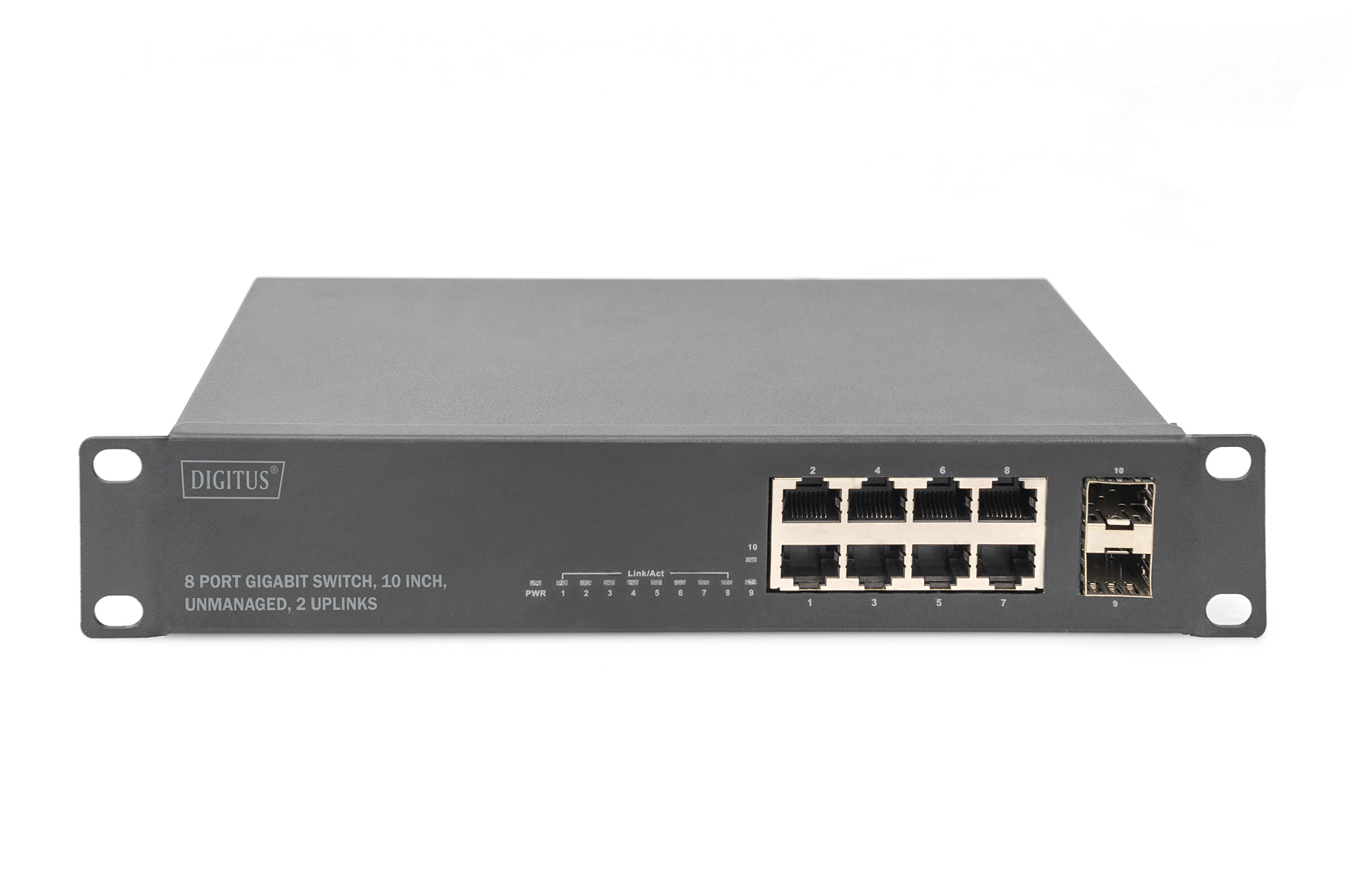 Switch 8 ports Gigabit, 2 Uplinks - DIGITUS