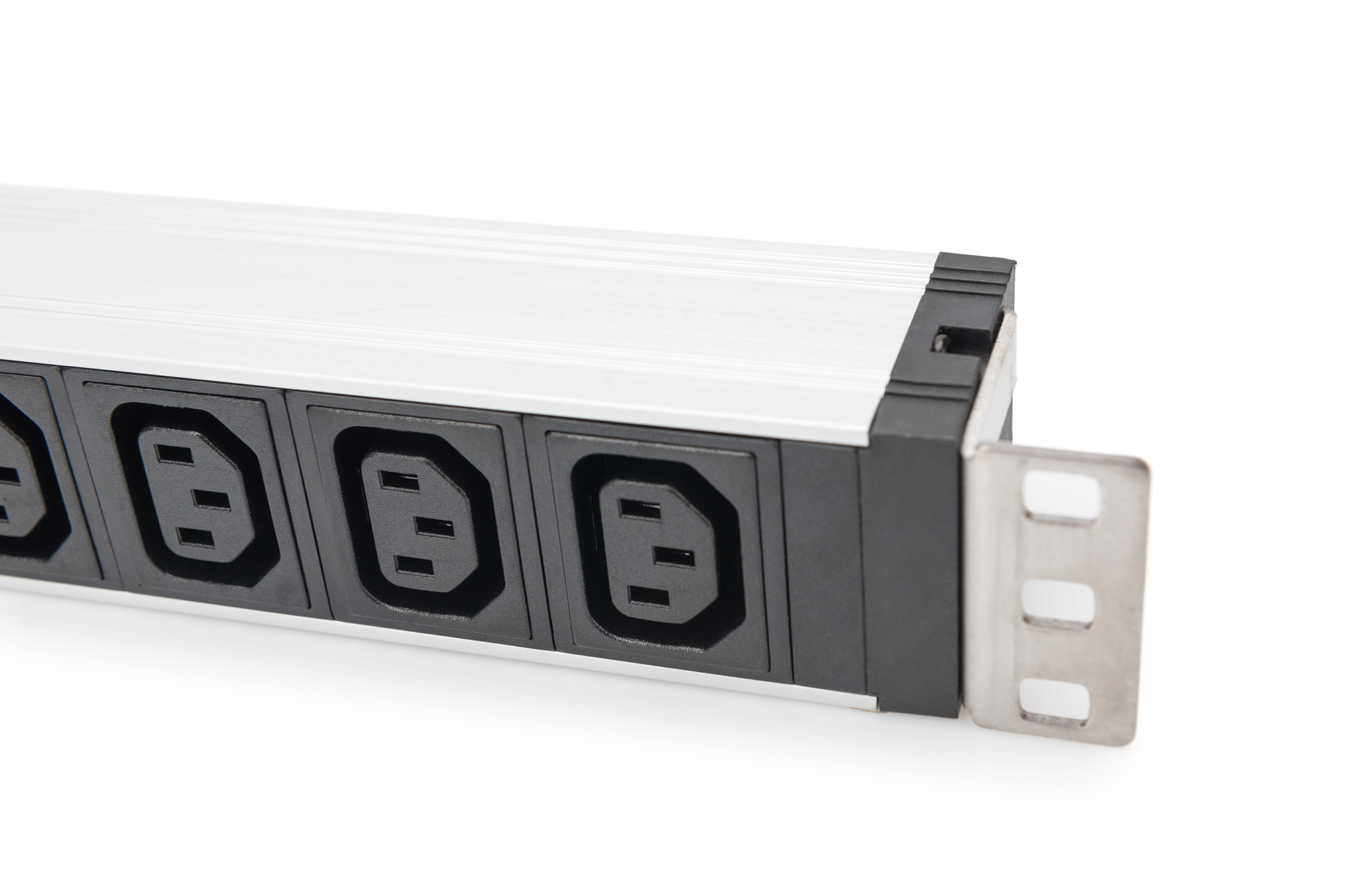 Bloc multiprise avec profilé aluminium, 9 prises et fiche IEC C20- DIGITUS