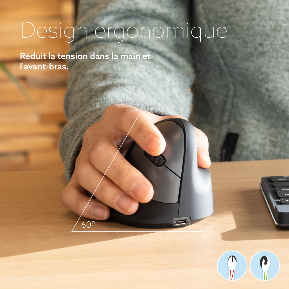 SOURIS R-Go HE BREAK, AVEC INDICATEUR DE PAUSE - R-GO TOOLS
