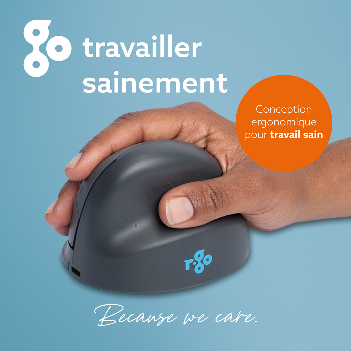 SOURIS VERTICALE R-Go HE BASIC, BLUETOOTH - R-GO TOOLS
