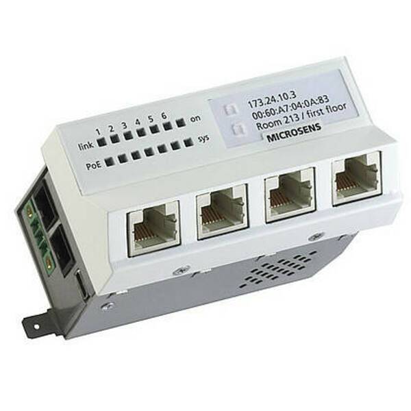 Micro Switch FTTO 6 ports Gigabit PoE+ SFP(2) - MICROSENS