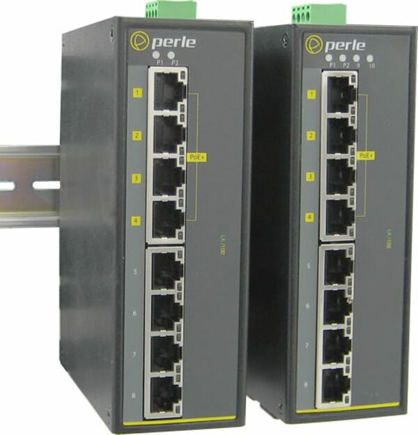 Switch industriel PoE+ Fast Ethernet - Perle Systems
