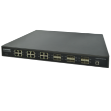 Switch Ethernet industriel 10/100 administrable 8RJ45 PoE + 2 Combo ...